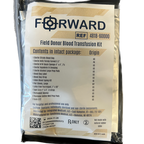 FORWARD Donor Blood Transfusion Kit – Integrated MedCraft
