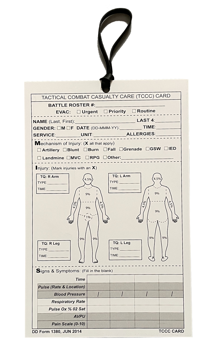 Triage Card DD1380 – Integrated MedCraft